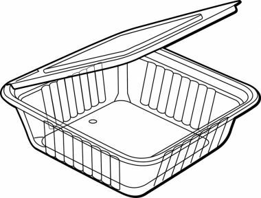 150g Hinged Medium Salad Container - Profile Packaging
